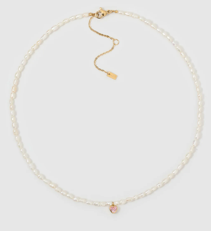 Kiki Pearl Heart Necklace – Lot 39 Store & Cafe